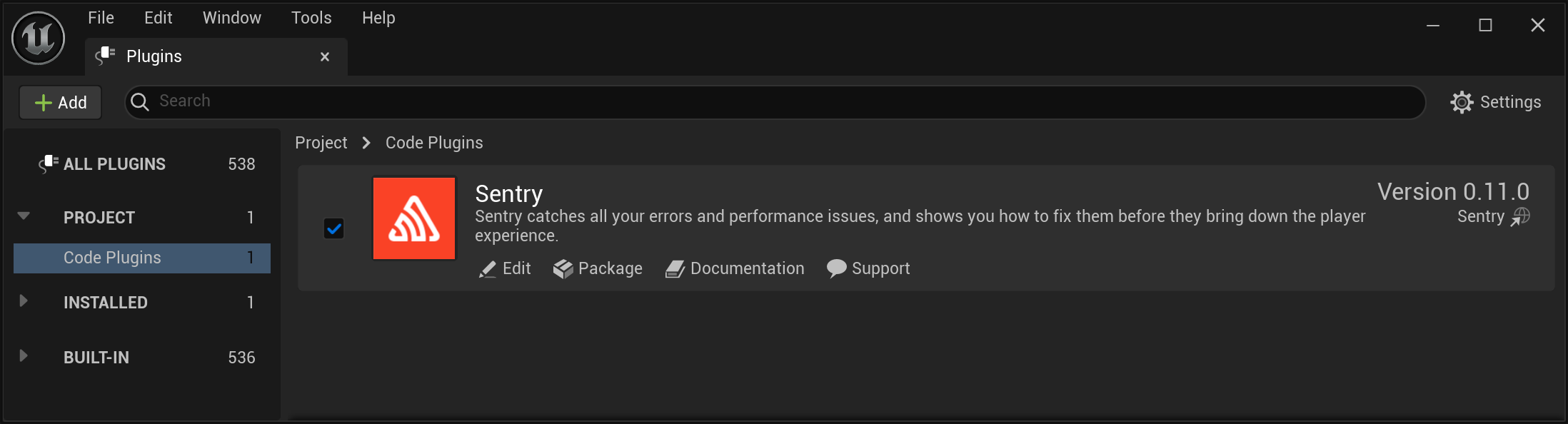 Installation Methods | Sentry for Unreal Engine